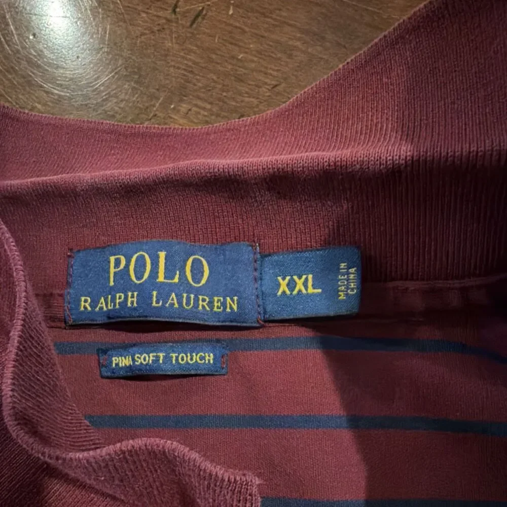 Polo Ralph Lauren | Shirts | Polo Ralph Lauren Red Navy Xxl Mens Short ...